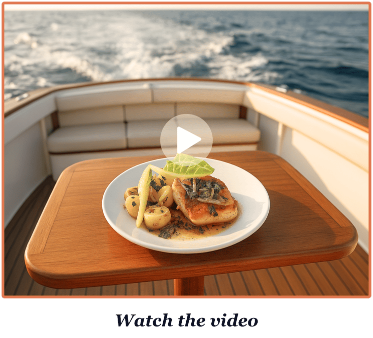 Galley Cod With Potatoes, Artichokes, Romaine, and Anchovy Butter